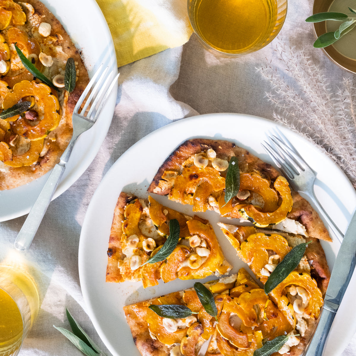 Winter Squash And Sage Flatbread With Goat Cheese – Tejari and Co