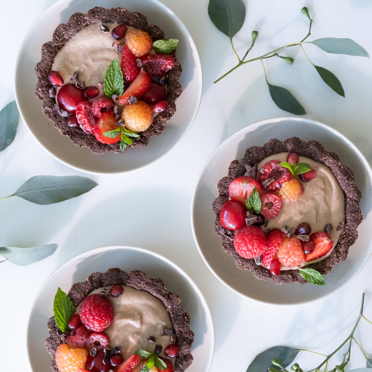 NO-BAKE CHOCOLATE MINT TARTS – Tejari and Co