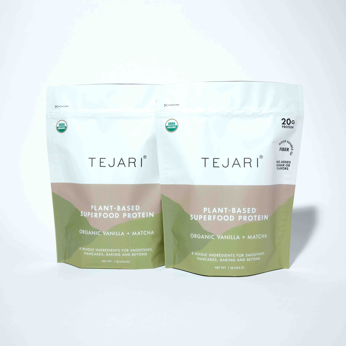 Organic Vanilla and Matcha Blend A Superfood Plant-Based Protein ...
